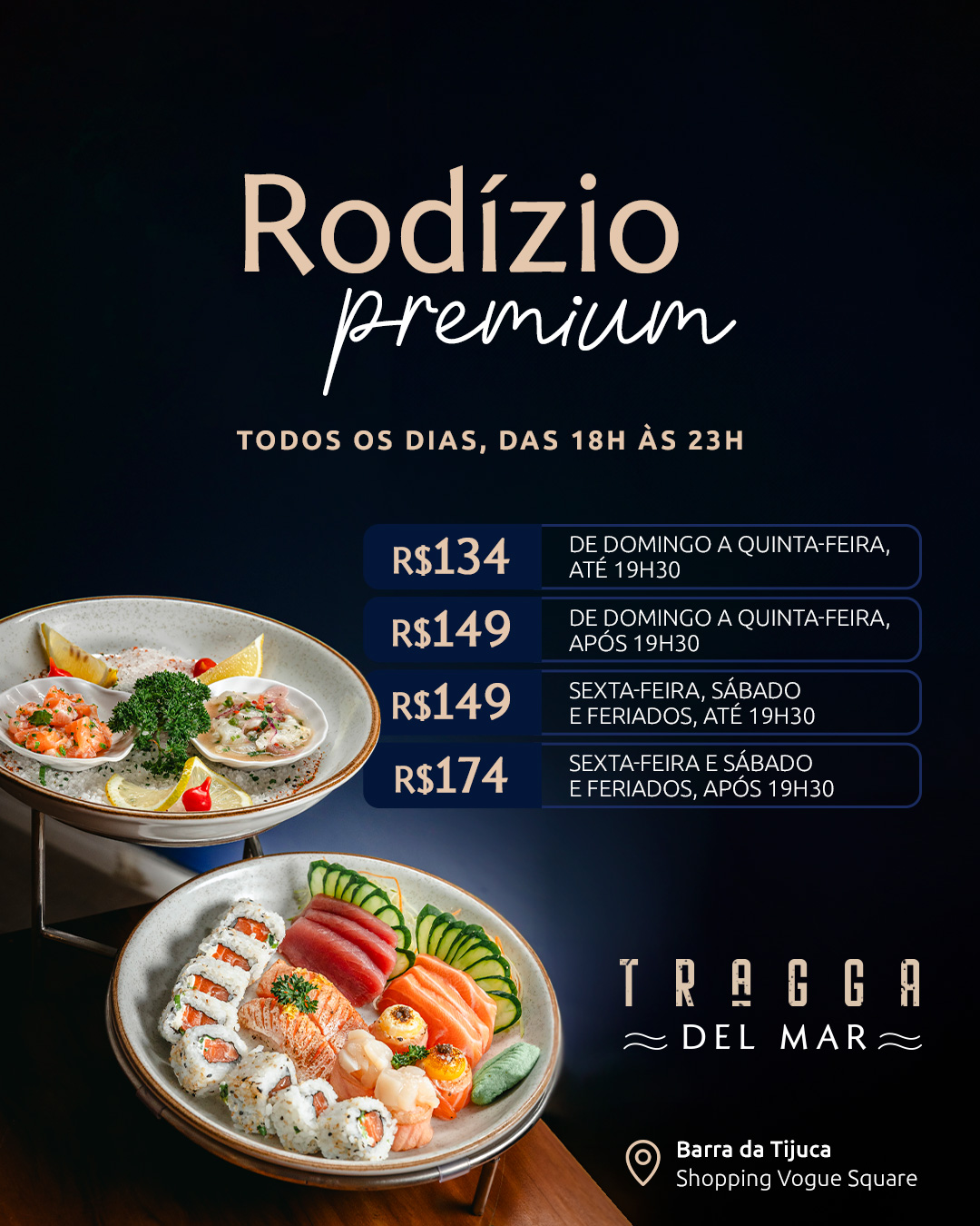 Rodízio Premium - Rodízio Japonês de Verdade | Tragga del Mar